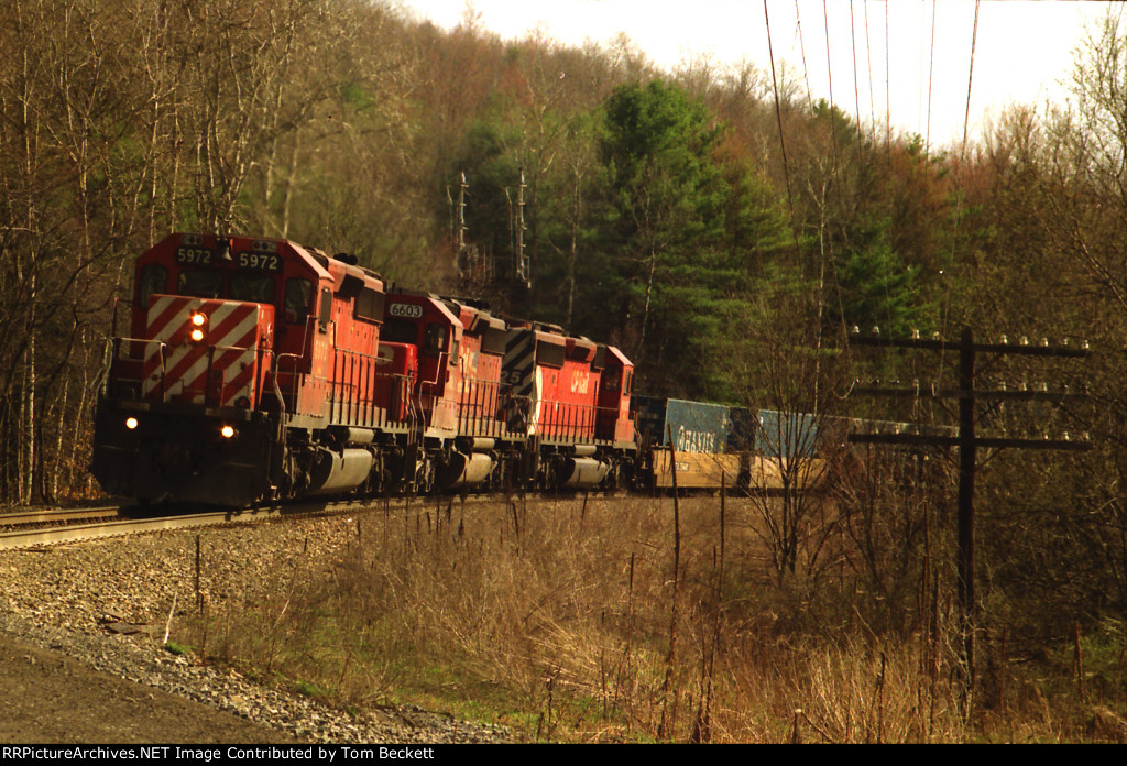 Climbing hard at the old siding